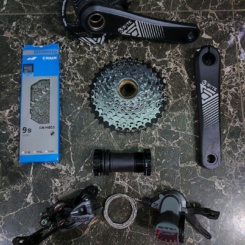 Jual Groupset Shimano 7 8 9 Speed Alivio M4000 Altus Acera M390 M370 ...