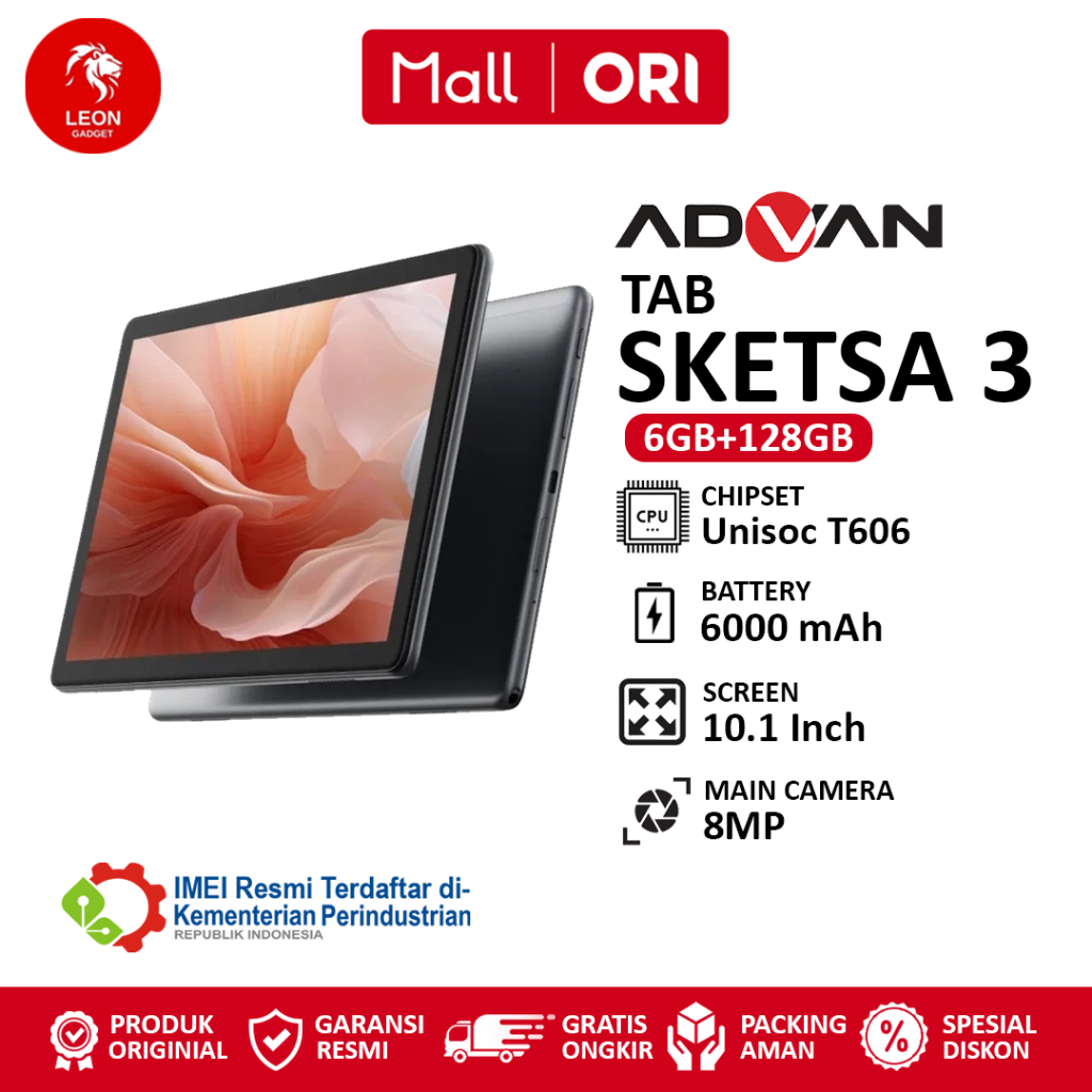 Jual Advan Tab Sketsa 3 [6GB+128GB] - Garansi Resmi 1 Tahun | Shopee ...
