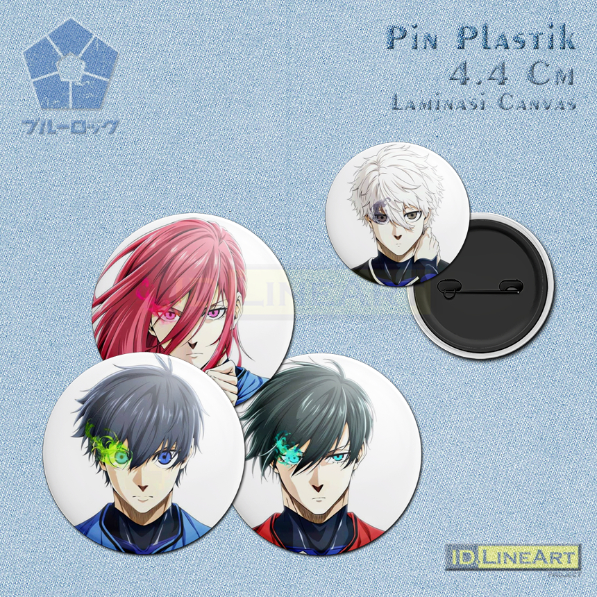Jual Pin Button ANIME BLUE LOCK FLOW STATE Pin Press Bros Badge ...