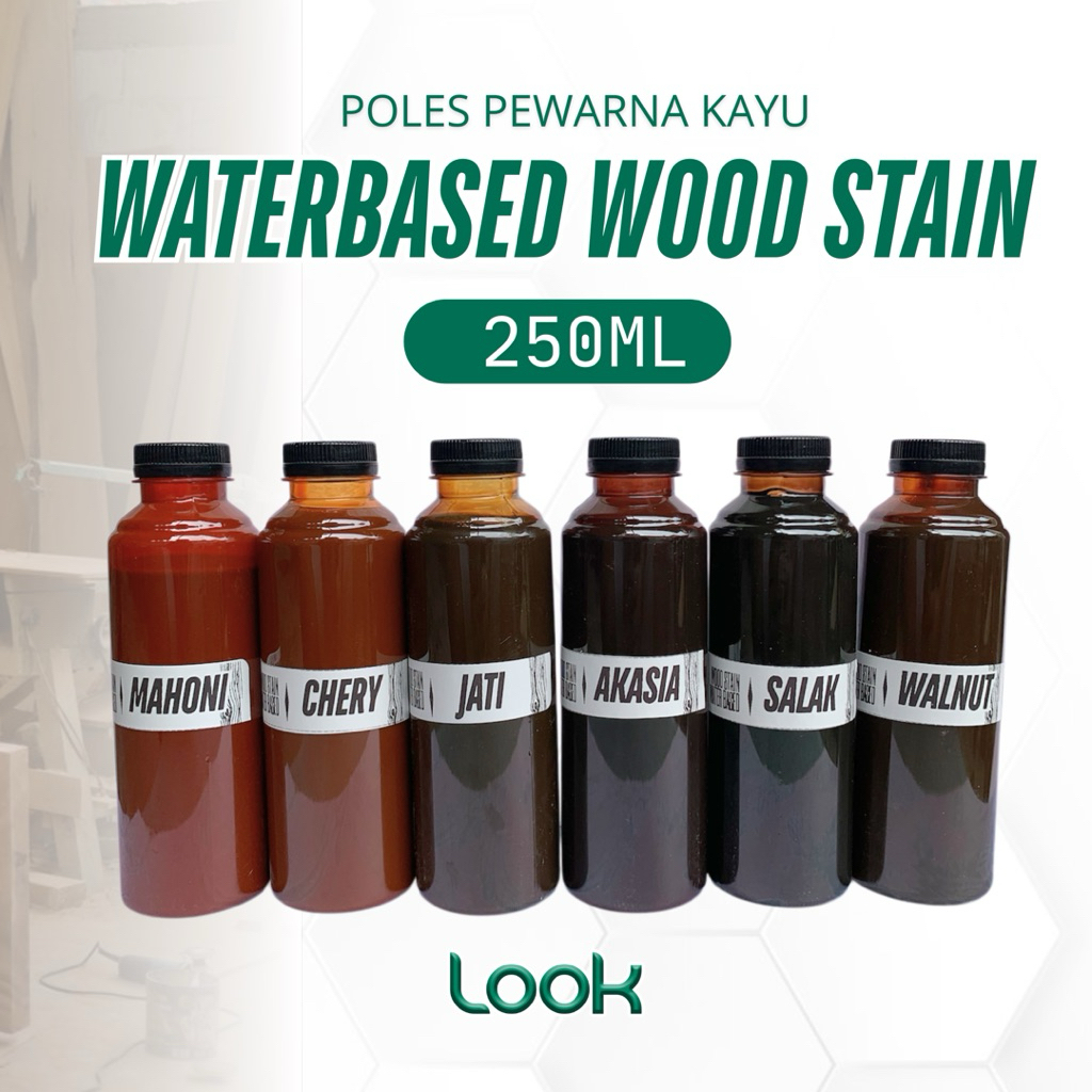 Jual Poles Pewarna Kayu Jati & Mahoni Botol 250grm Plitur kayu ...