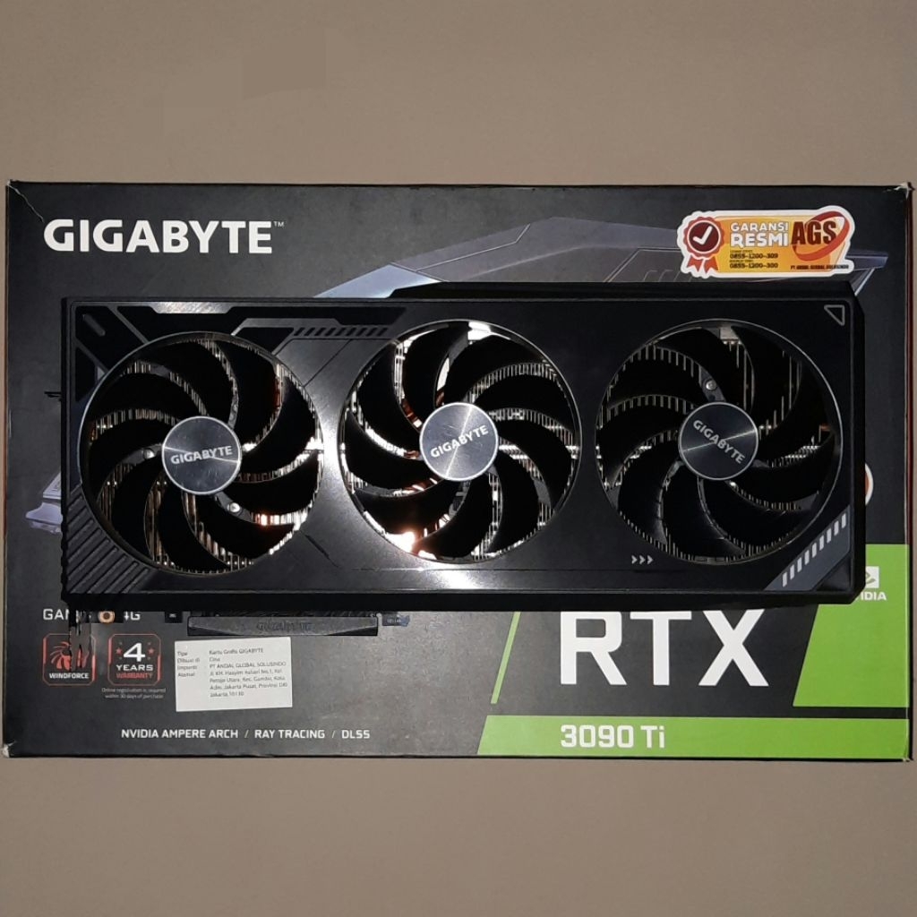 Jual GIGABYTE RTX 3090 Ti 24GB GAMING | Shopee Indonesia