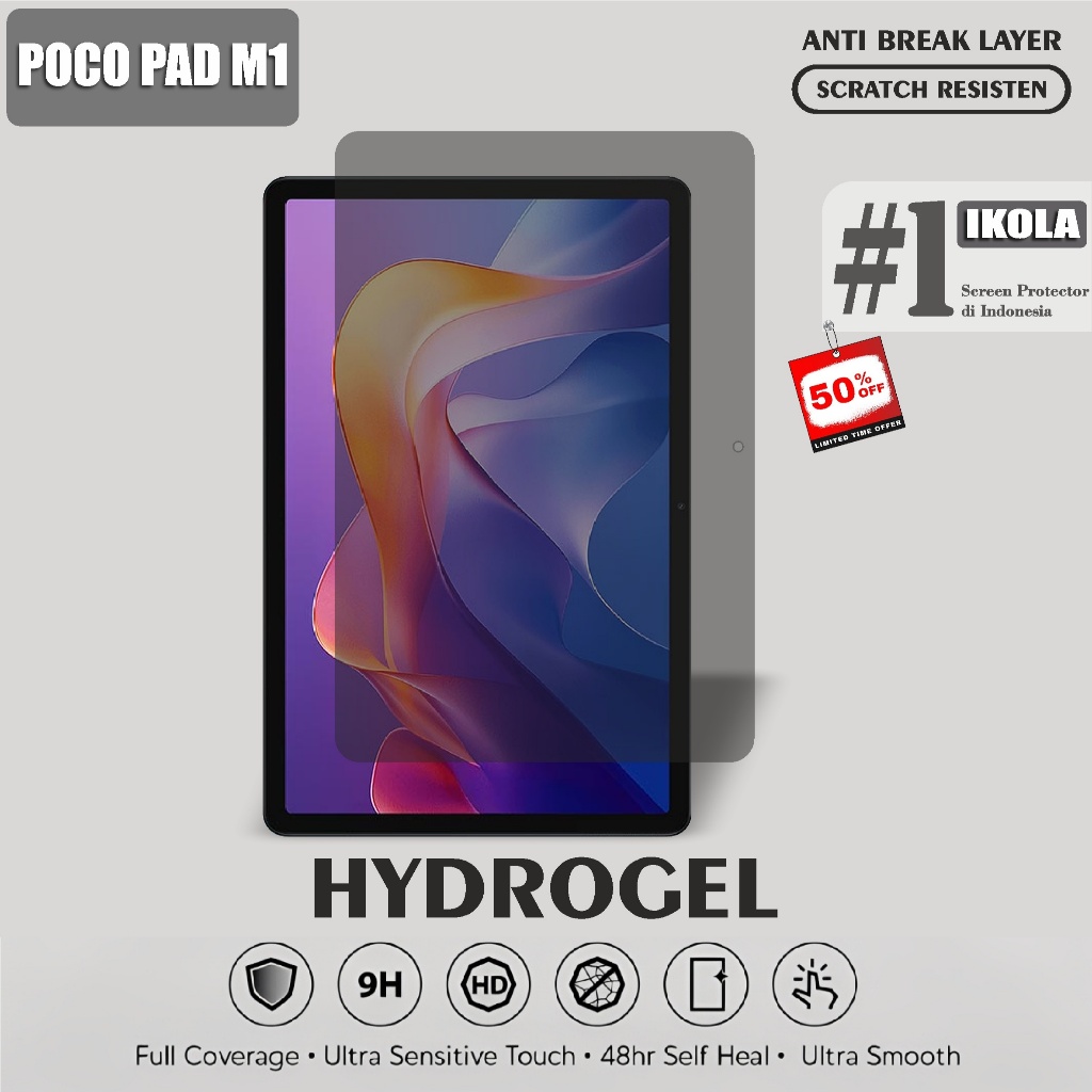 Jual ANTI GORES - HYDROGEL - XIAOMI PAD M1 - CLEAR / MATTE / PRIVACY ...