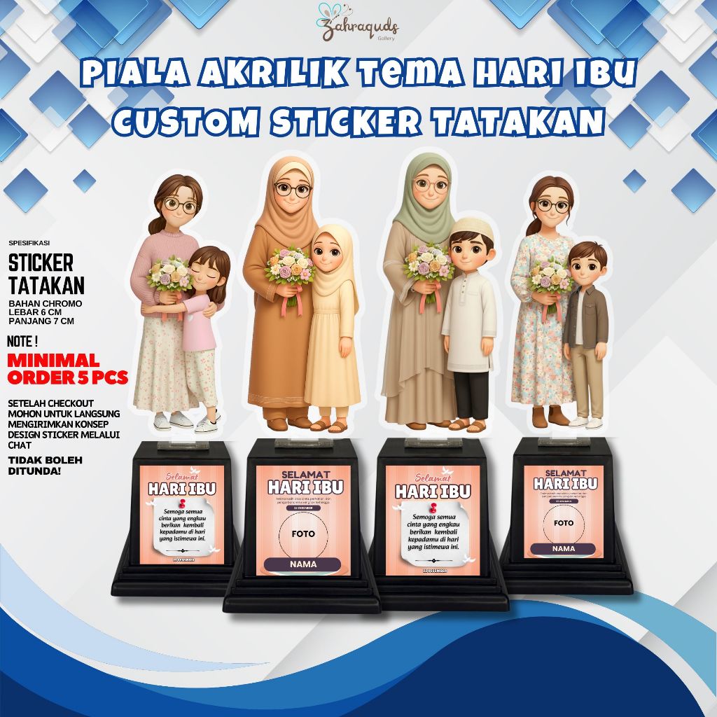 Jual Hadiah Hari Ibu Tersayang +Custom Stiker – Hadiah Unik & Elegan ...