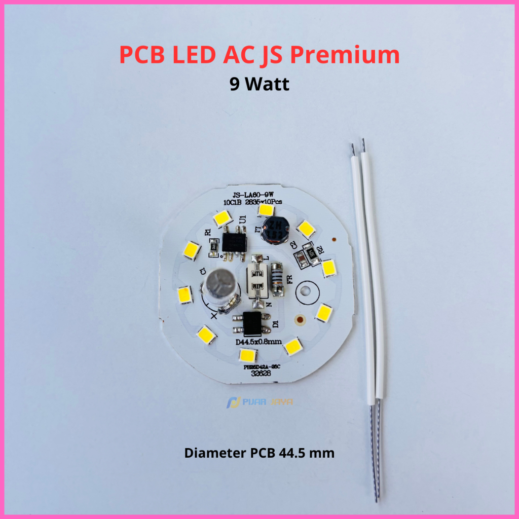 Jual Mesin Lampu LED AC 9 watt PCB Led AC JS Premium 9w Modul Mata LED ...