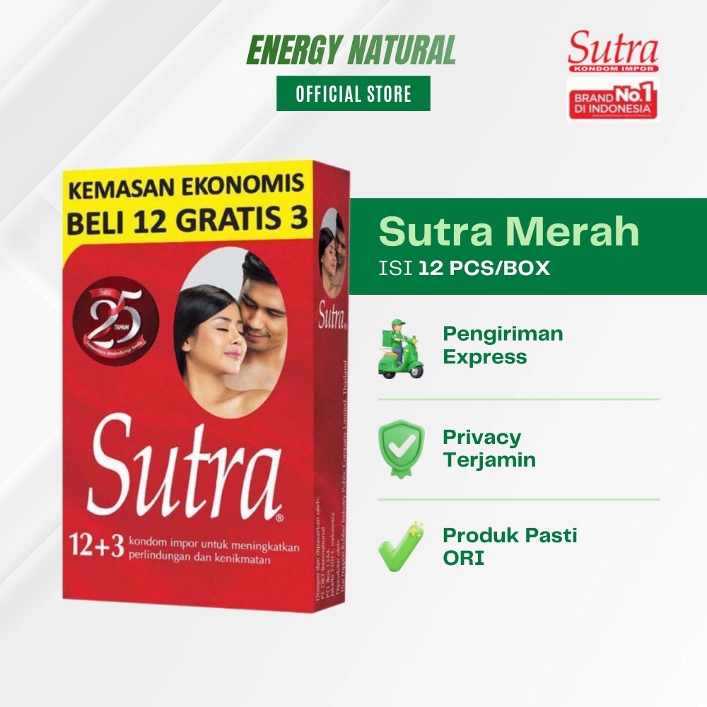 Jual Kondom Sutra Classic Merah 1 Box isi 12+3 Pcs Condom Sutra Nyaman ...