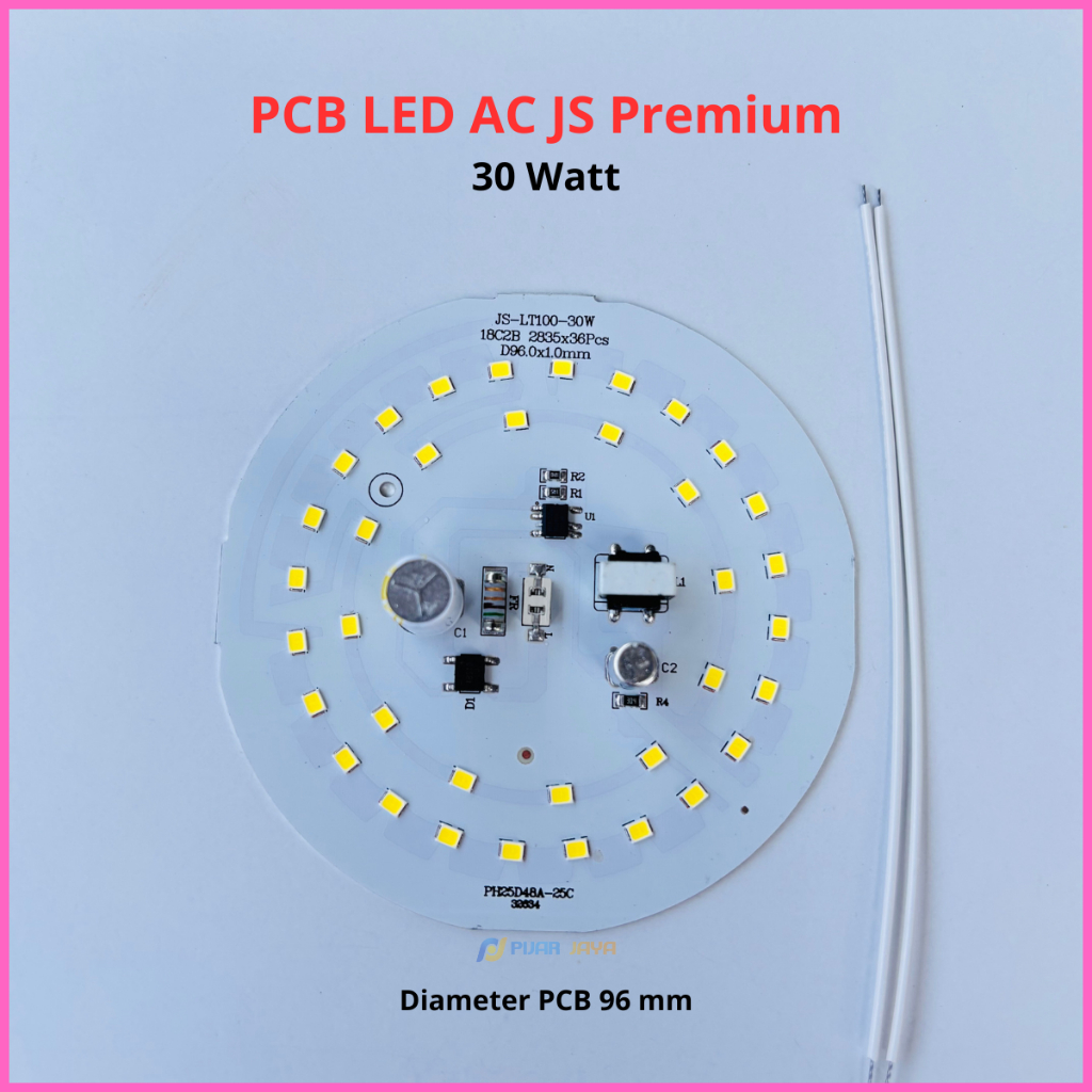 Jual Mesin Lampu Led AC 30 watt PCB Led JS Premium AC 30w Modul Mata ...