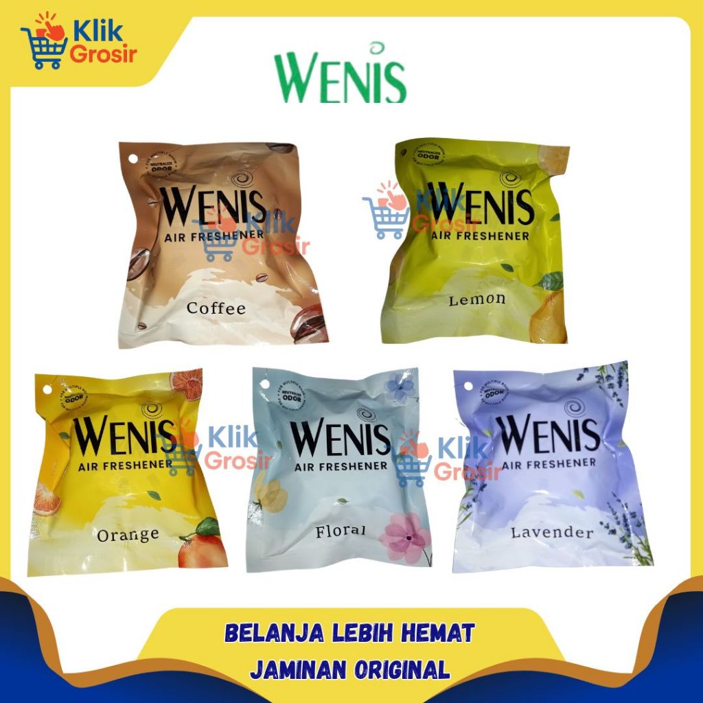 Jual WENIS Pengharum Ruangan \ Mobil \ Pewangi Gantungan 50gr - Air ...