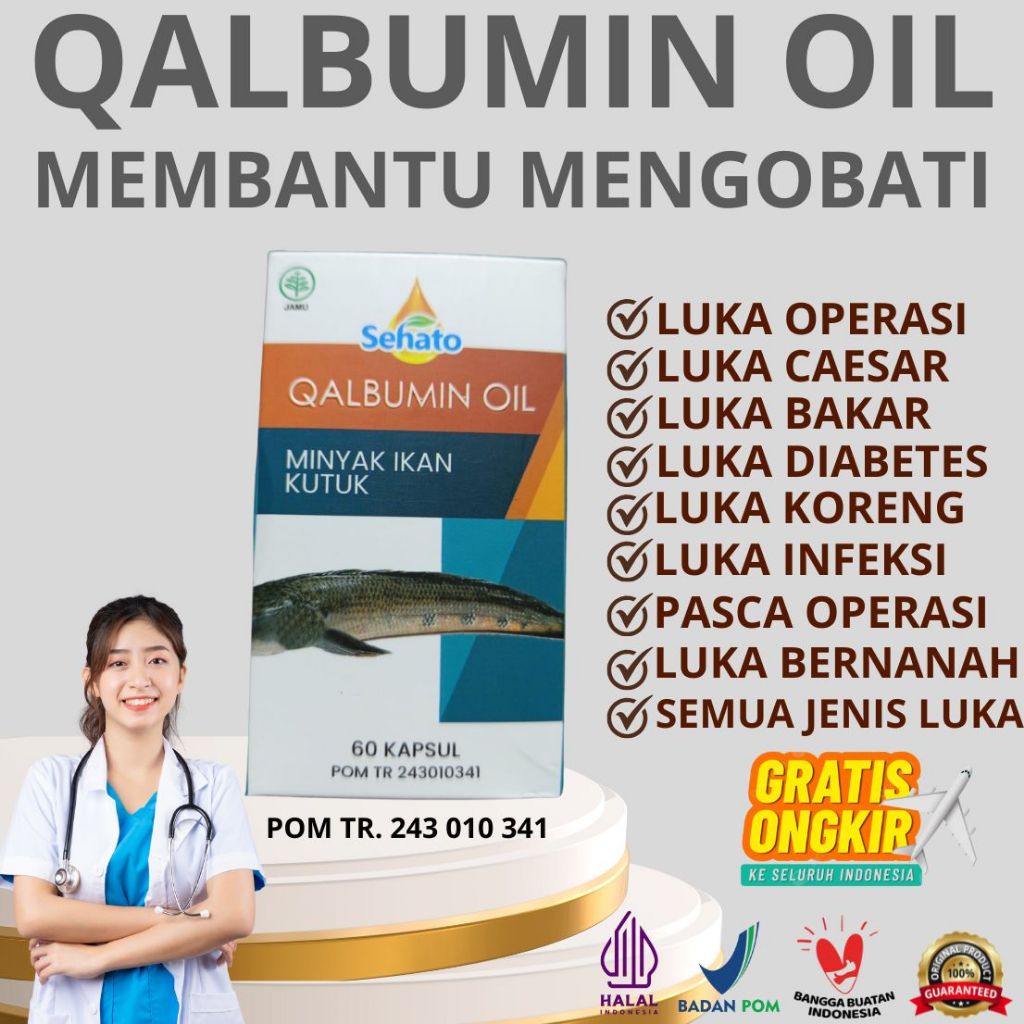 Jual QALBUMIN OIL Obat Luka Diabetes Luka Operasi Luka Pasca Operasi ...