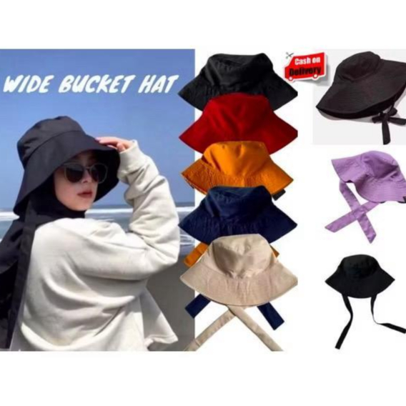 Jual NEW TOPI BUCKET WIDE LEBAR BESAR TALI PANJANG / BUCKET SELEBGRAM ...