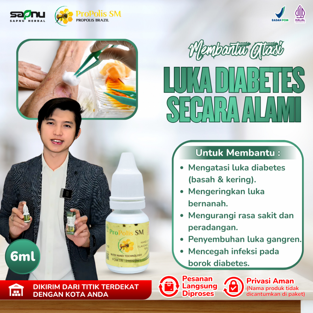Jual Obat Luka Diabetes Melitus Basah & Kering, Luka Bernanah, Gangren ...