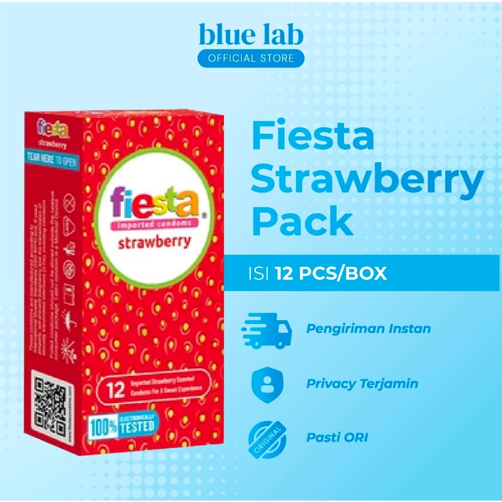Jual Kondom Fiesta Stawberry 1 Box isi 12 Pcs Condom Fiesta Rasa Aroma ...