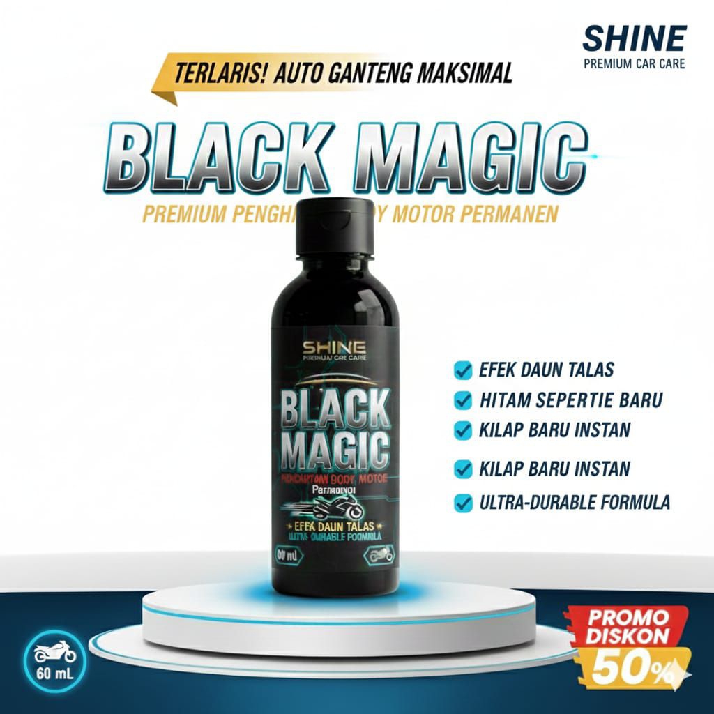 Jual BLACK MAGIC /PENGHITAM BODY MOTOR PERMANEN 60ML /Black Magic viral ...