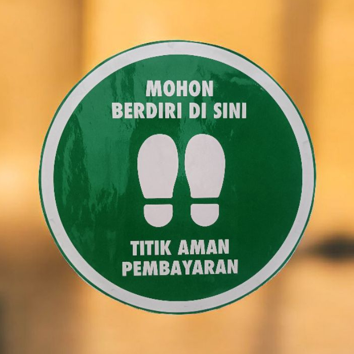 Jual STIKER STICKER TITIK AMAN PEMBAYARAN STICKER KAKI SPBU PERTAMINA ...