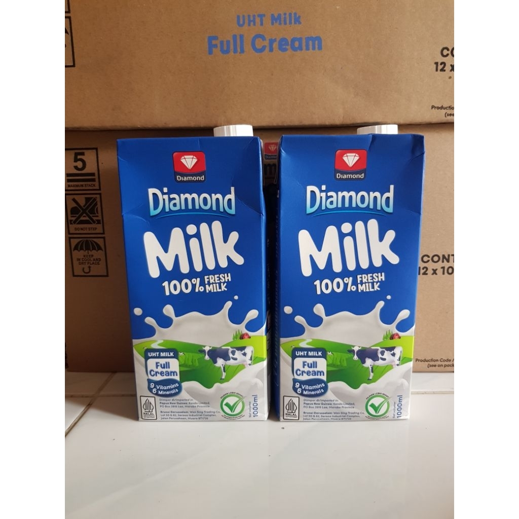 Jual DIAMOND FRESH MILK 1 LITER || 1 DUS || 12 PACK || INSTAN & SAMEDAY ...