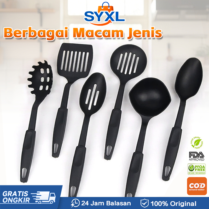 Jual Alat spatula masak dapur, peralatan dapur nilon plastik satu ...