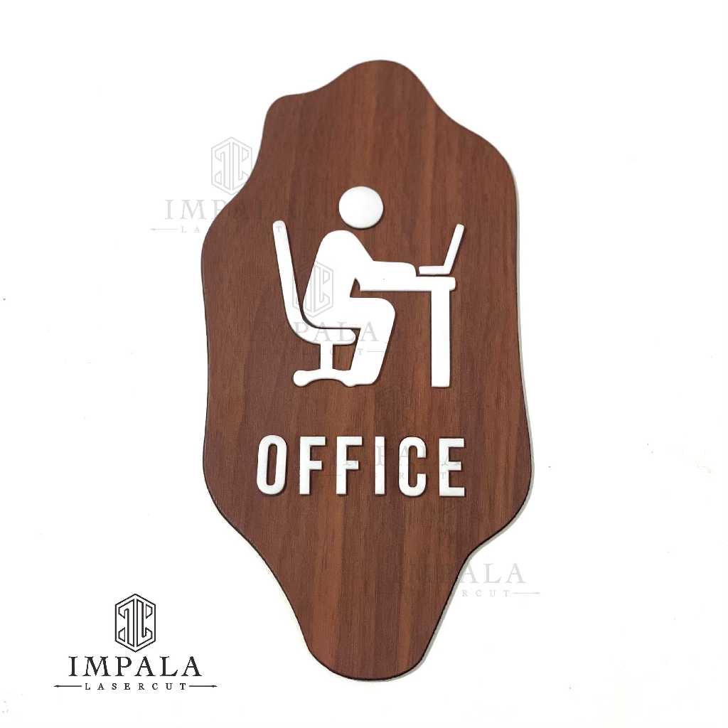 Jual Sign Board / Sign Room / Papan Kayu Dekorasi Tanda Ruangan Office ...
