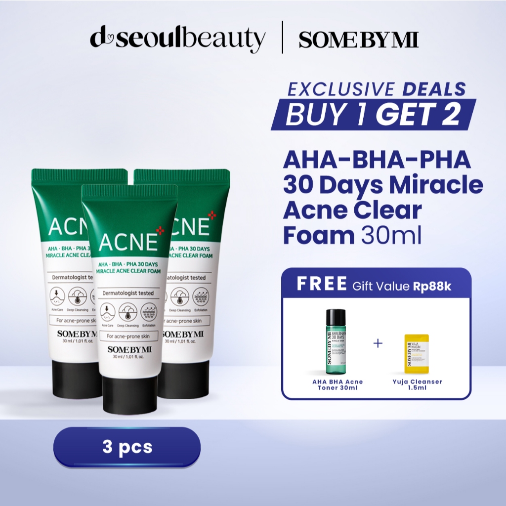 Jual SOME BY MI AHA-BHA-PHA Face Wash 30ml 3x | Shopee Indonesia
