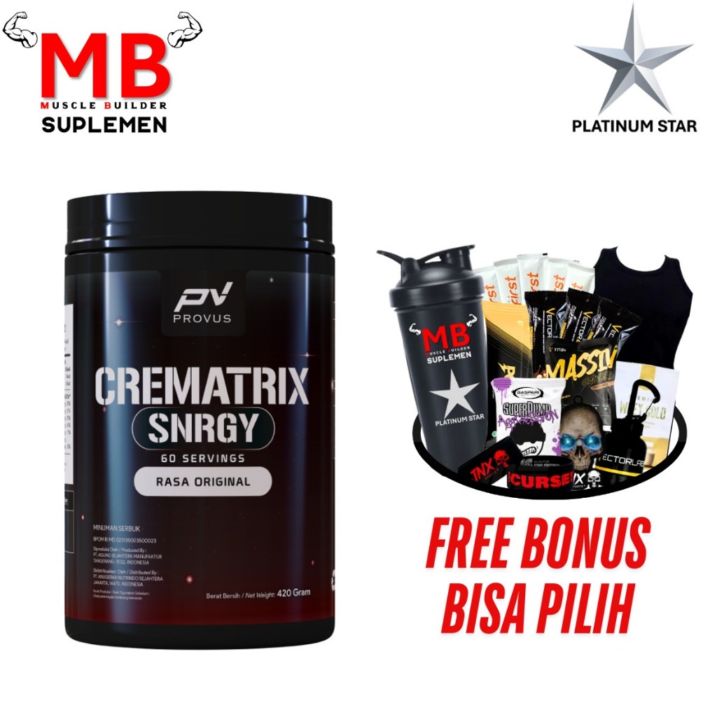 Jual Provus Crematrix SNRGY HMB 420 grams Creatine Matrix Monohydrate ...