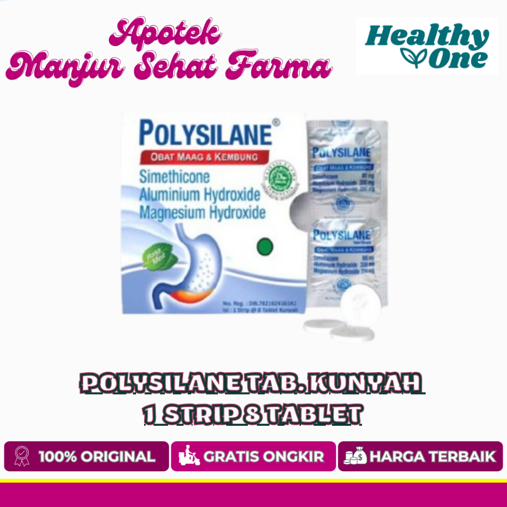Jual POLYSILANE TABLET KUNYAH 8 TABLET | Shopee Indonesia