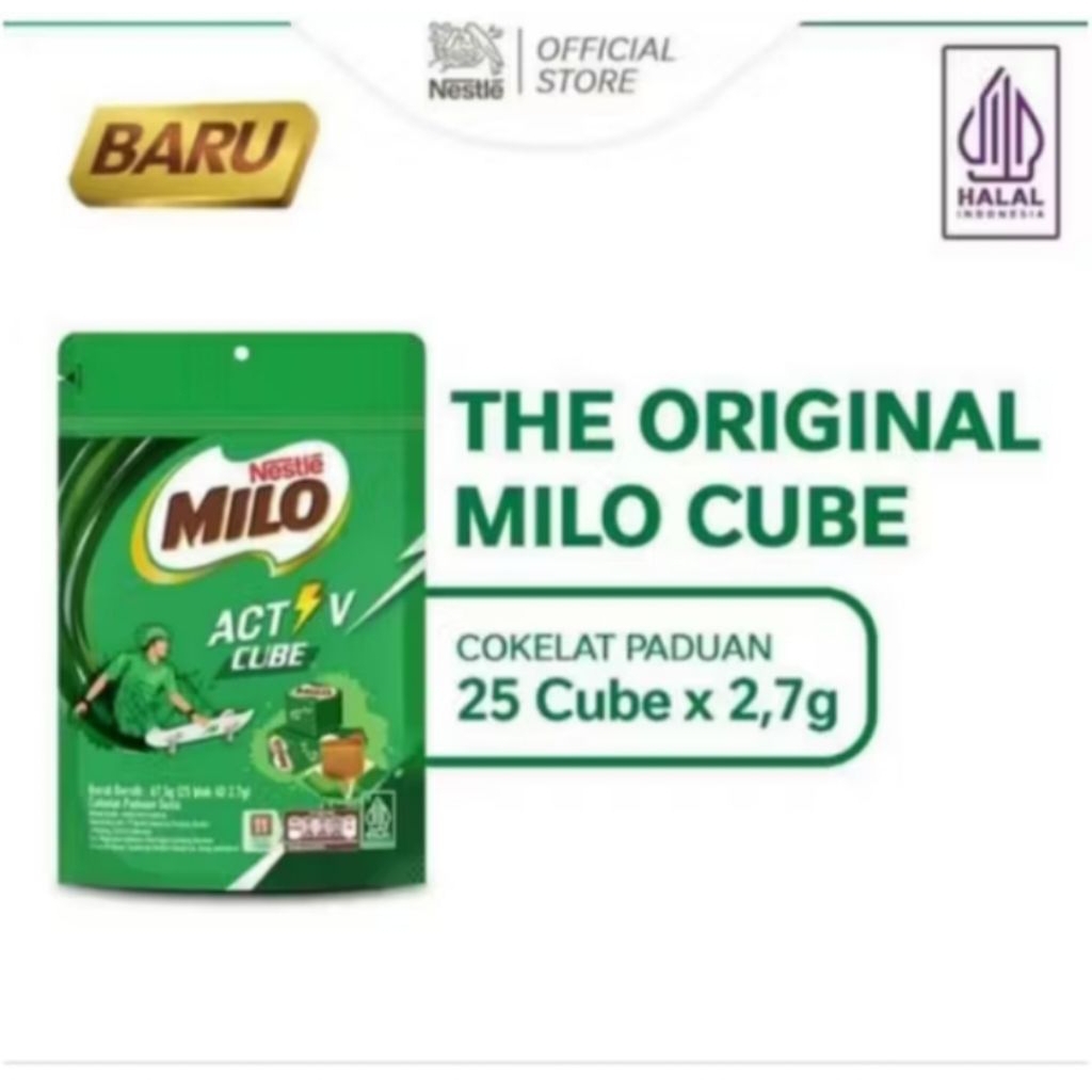 Jual Milo Activ Cube Original 4 Pouch Exp Des 2026 | Shopee Indonesia