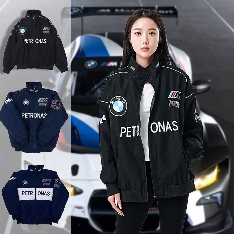 Jual GTY BMW Windbreaker Jacket Outdoor,Premium Bordir Jaket Bomber ...