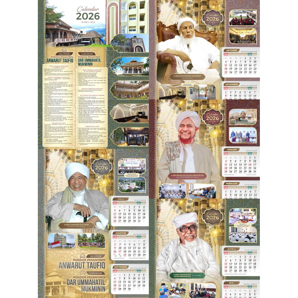 Jual kalender tanggalan terbaru 2026 habib jamal habib umar pondok ...