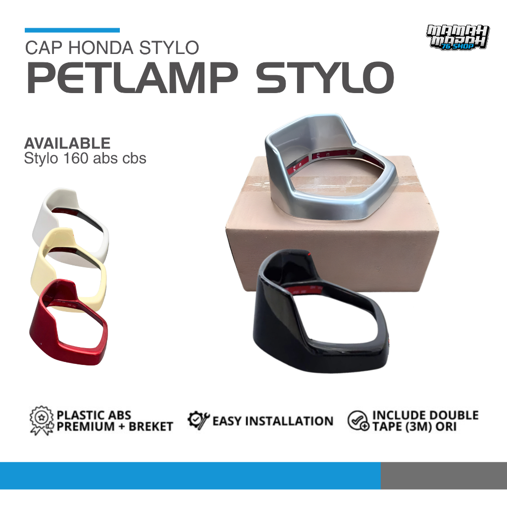 Jual Cap Honda Stylo 160 Petlamp Garnish Cover Lampu Depan Motor EXIE ...
