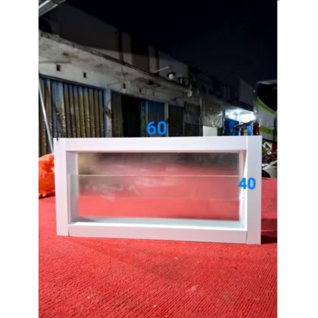 Jual JENDELA BOVEN ALUMUNIUM KACA ZIGZAG 3INC BISA CUSTOM UKURAN (free ...