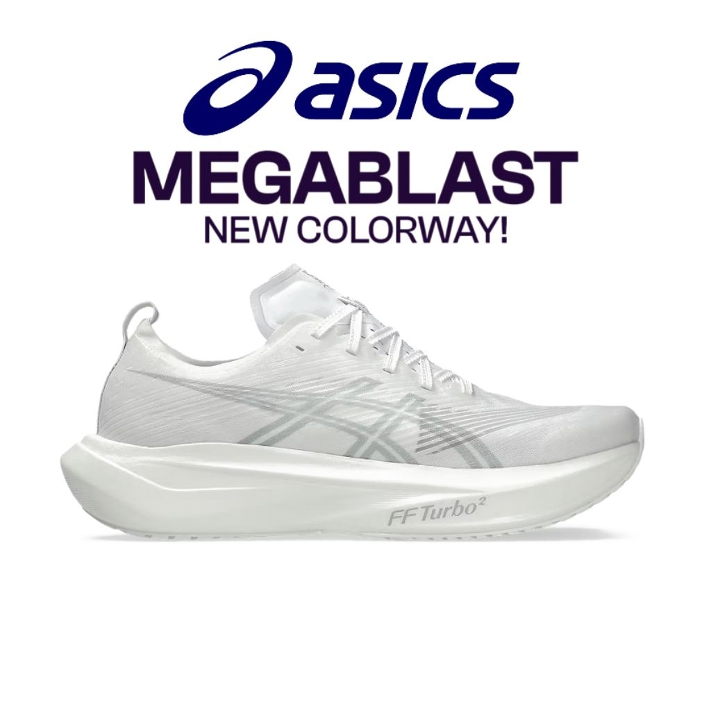Jual Sepatu Running Asics Megablast Women White Piedmond Grey | Shopee ...