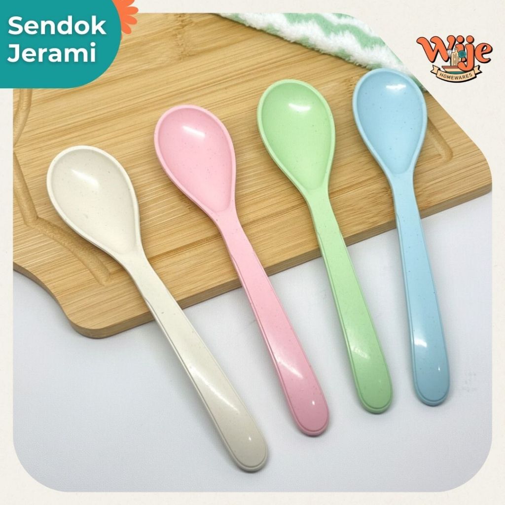 Jual Sendok Makan Jerami Gandum Sendok Plastik Serbaguna | Shopee Indonesia