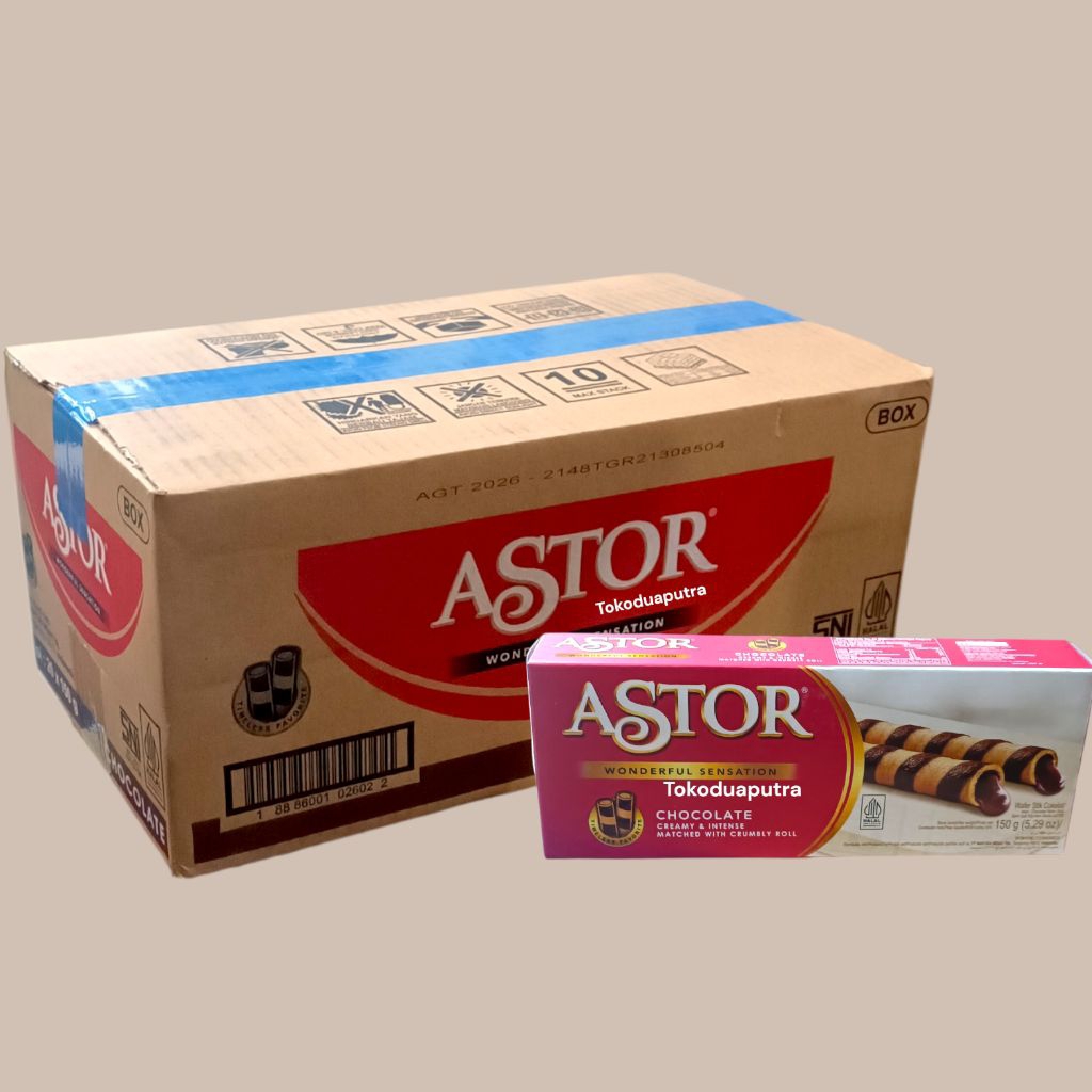 Jual Astor Double Coklat 150 Gr X 20 Box ( 1 karton) / Astor wafer ...