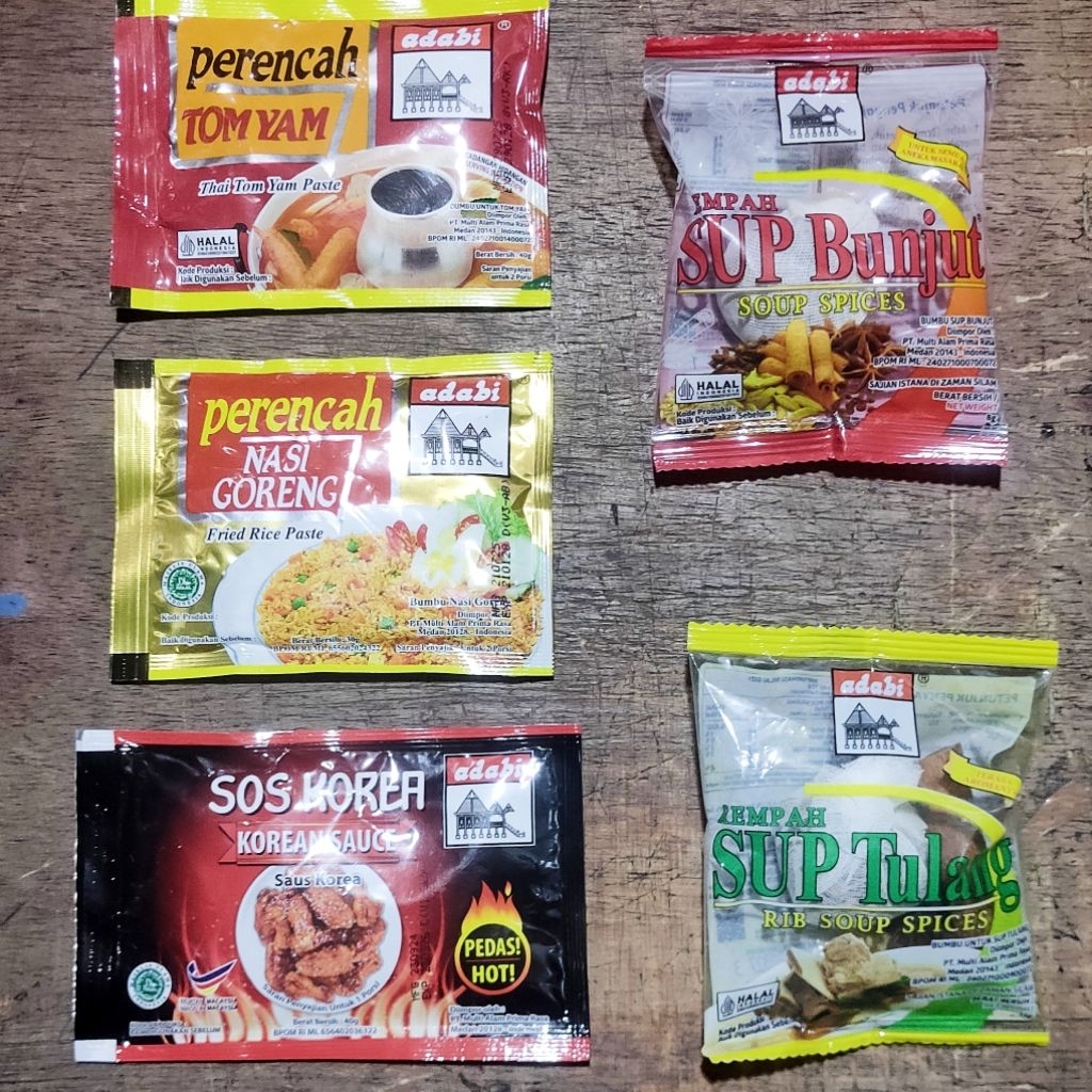 Jual 1 set bumbu masak adabi. terdiri dari perencah tom yam, nasi ...