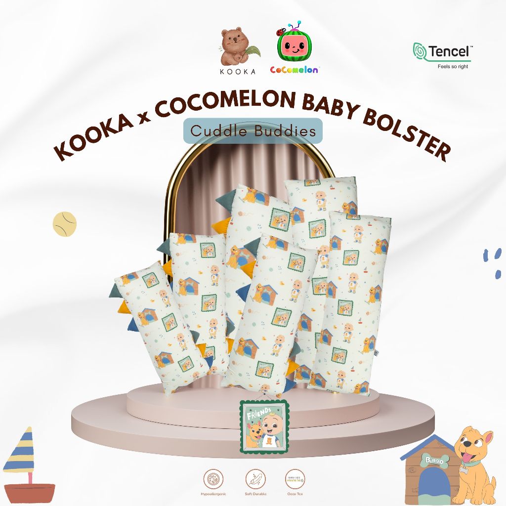 Jual Kooka X Cocomelon Bolster CASE (CASE ONLy) tencel Ukuran Small ...