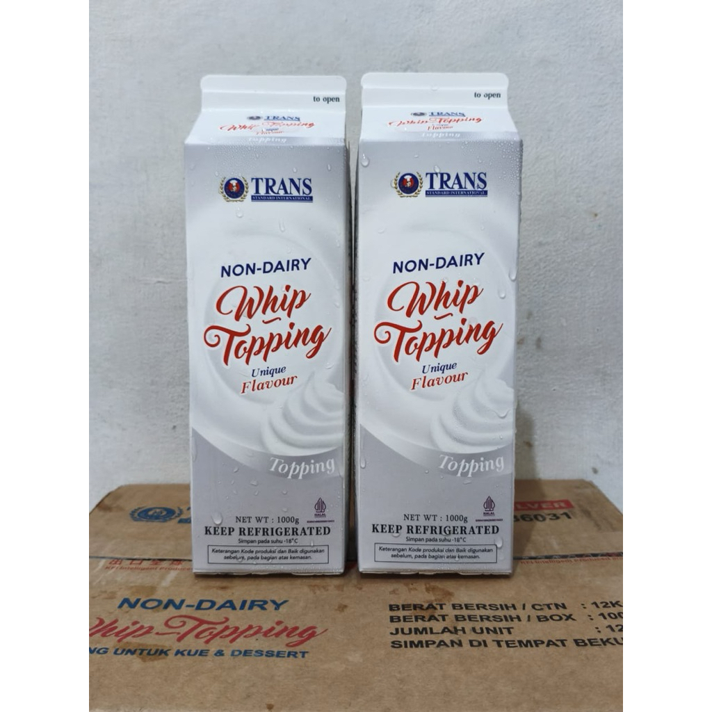 Jual Trans Whipping Cream 1L Nabati Whipp Topping Silver | Shopee Indonesia