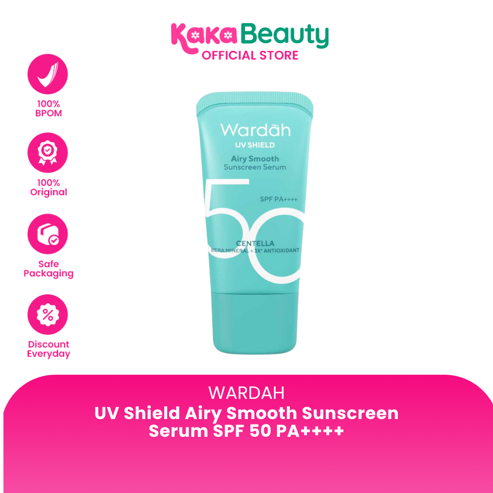 Jual WARDAH UV Shield Airy Smooth Sunscreen Serum SPF 50 PA++++ 25 ml ...