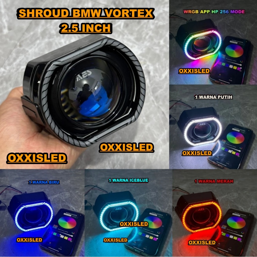 Jual PREMIUM RING SHROUD BILED 2.5 INCH VORTEX 256+ MODE CRYSTAL ANGLE ...
