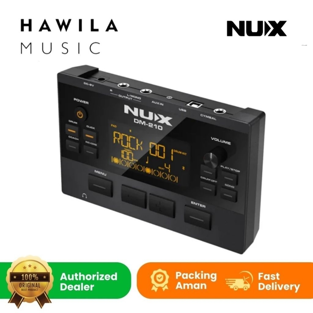Jual Modul drum elektrik Digital Drum Module Electric drum NUX DM210 ...