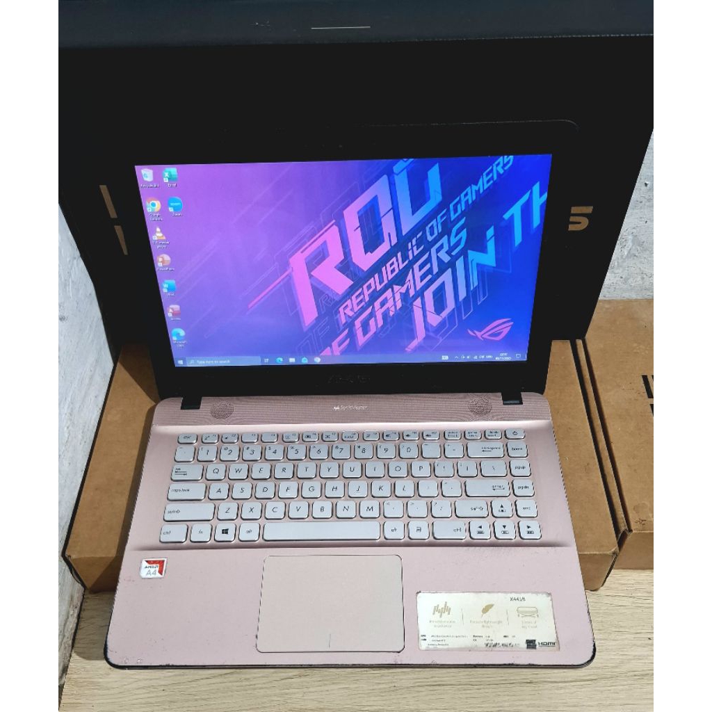 Jual LAPTOP ASUS Vivobook X441B AMD A4 Ram 8 SSD 128 + HDD 1 Tb Fullset ...