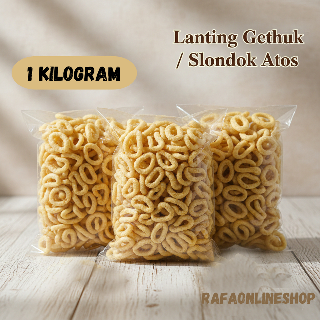 Jual Lanting Gethuk Rasa Bawang Klanting\Slondok Getuk Bawang Renyah ...