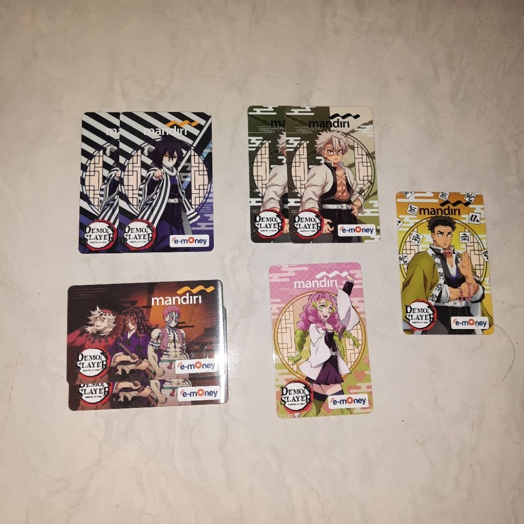 Jual Emoney Demon Slayer Mandiri × Ebisu Obanai Gyomei Sanemi Mitsuri ...
