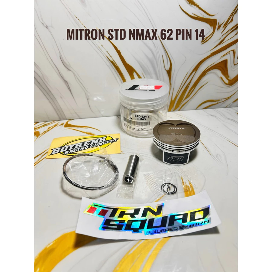 Jual PISTON KIT RACING NMAX AEROX LEXI 155 62/14 63/14 MITRON X-BOYRENK ...