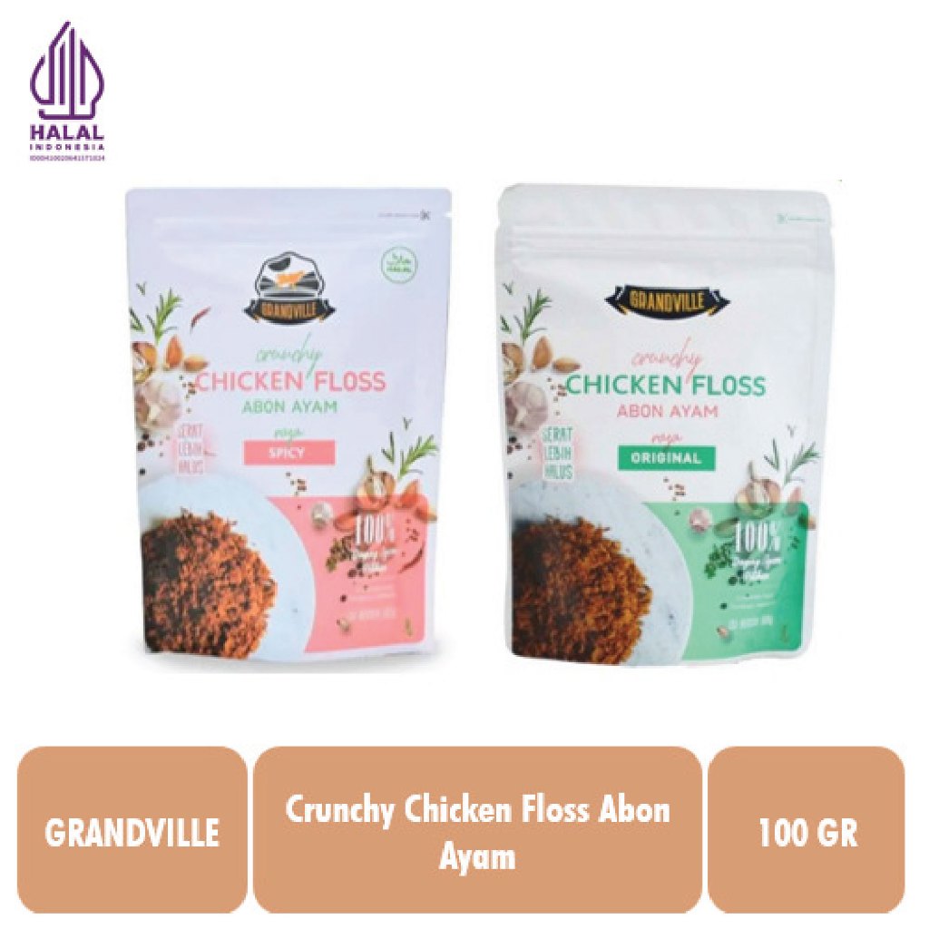 Jual Grandville Crunchy Chicken Floss 100gr (Abon Ayam) | Shopee Indonesia