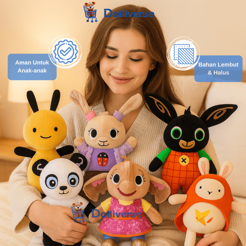 Jual Dolliverse Boneka Bing Kelinci Hitam Bing Bunny Kelinci Mewah ...