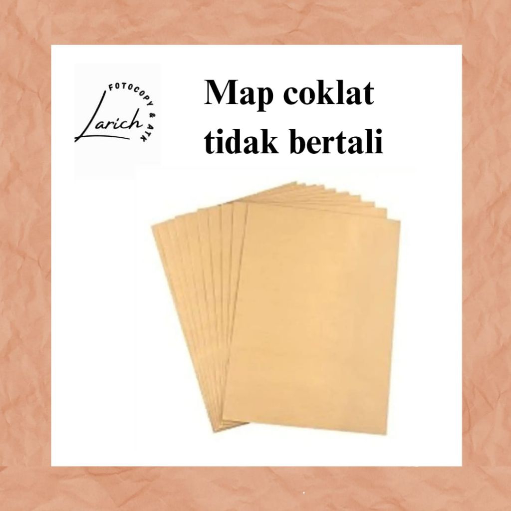 Jual Map Coklat atau Amplop coklat tanpa tali | Shopee Indonesia
