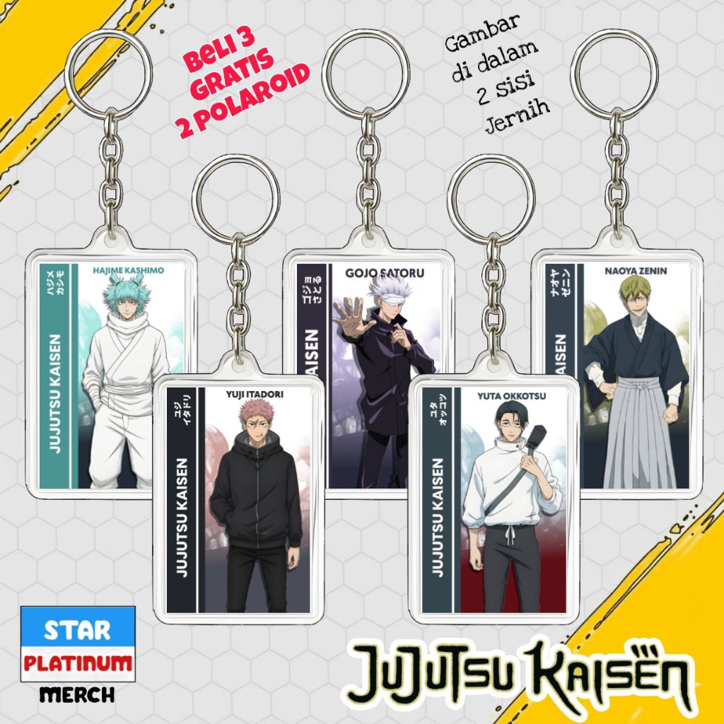 Jual Gantungan Kunci Keychain Jujutsu Kaisen - Keychain Jujutsu Kaisen ...