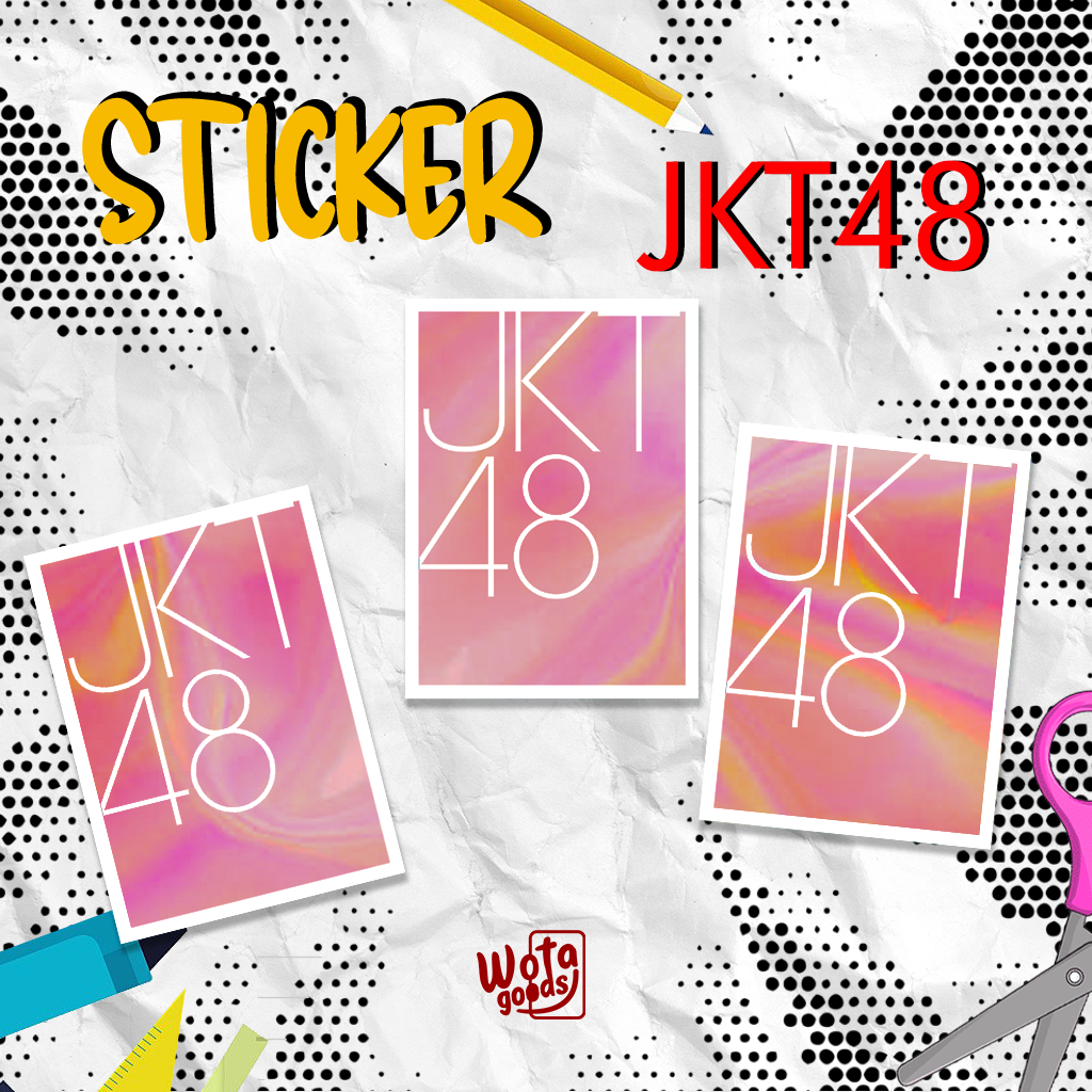 Jual STIKER JKT48 HOLOGRAM LOGO MERAH - STICKER IDOL GRUB - WOTA ...