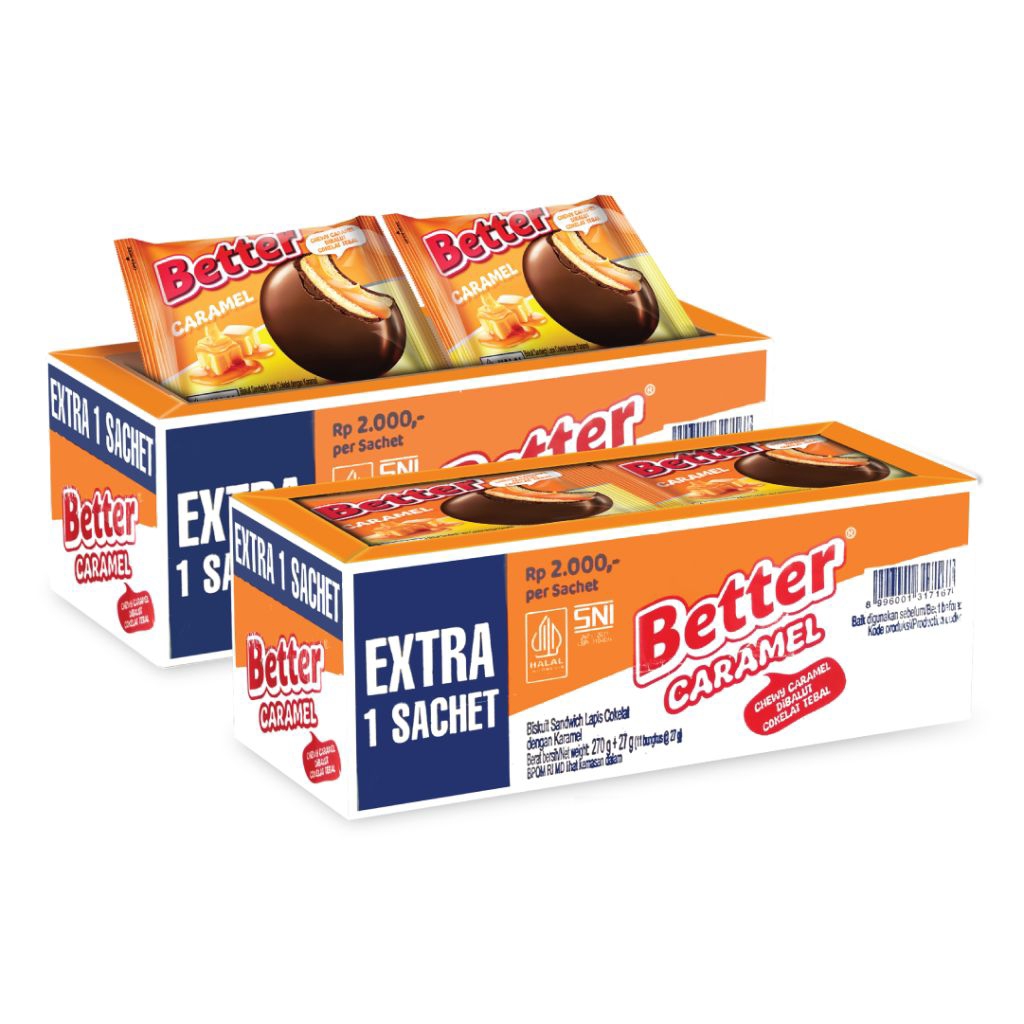 Jual Biskuit Better Caramel 1 Box | Shopee Indonesia