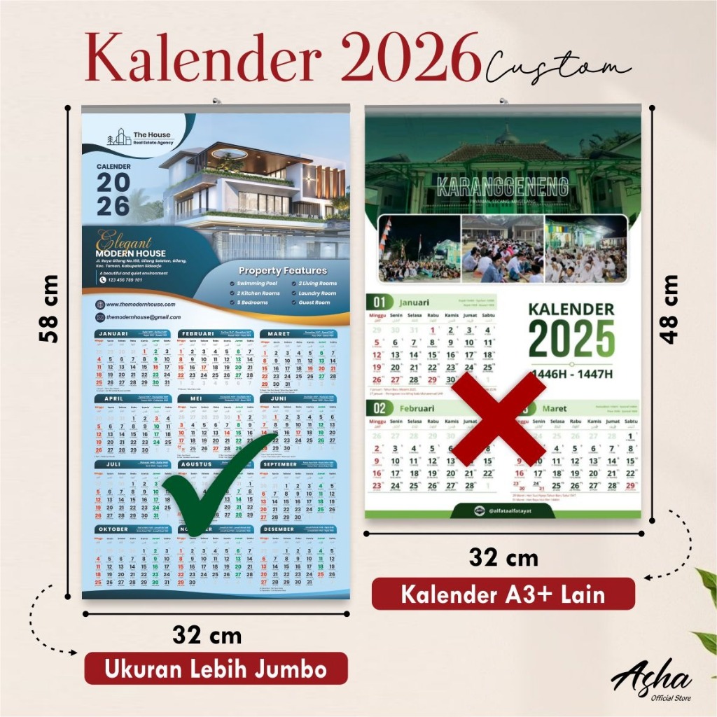 Jual KALENDER DINDING 1PLY CUSTOM - CETAK KALENDER JUMBO GROSIR ...