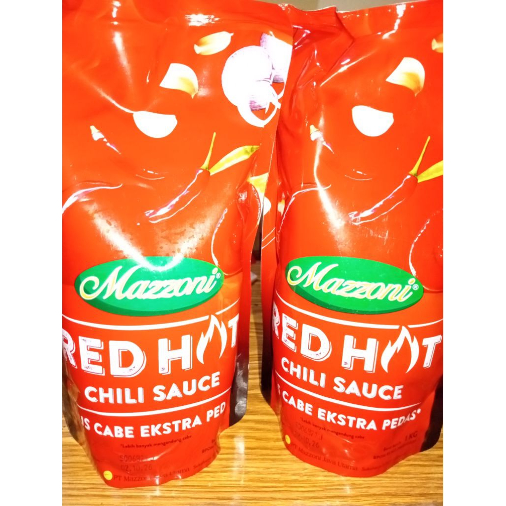 Jual Saus Pedas Red Hot Mazzoni 1kg | Shopee Indonesia