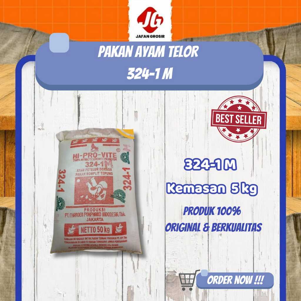 Jual Pakan Telur Ayam 324-1M 5 kg - Pakan Lengkap untuk ayam petelur ...
